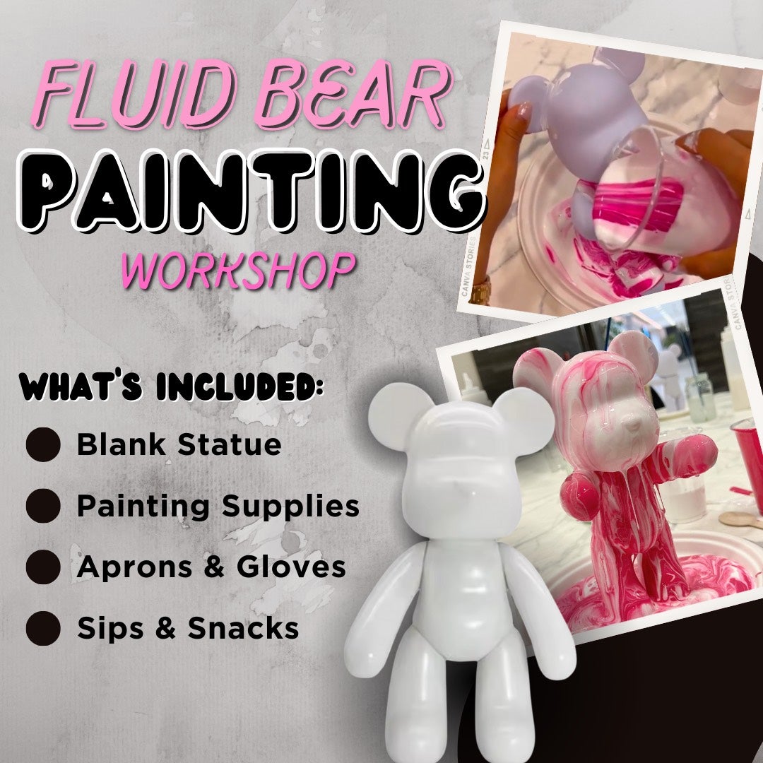 Fluid Bear Painting Workshop | ColorFlow Studio